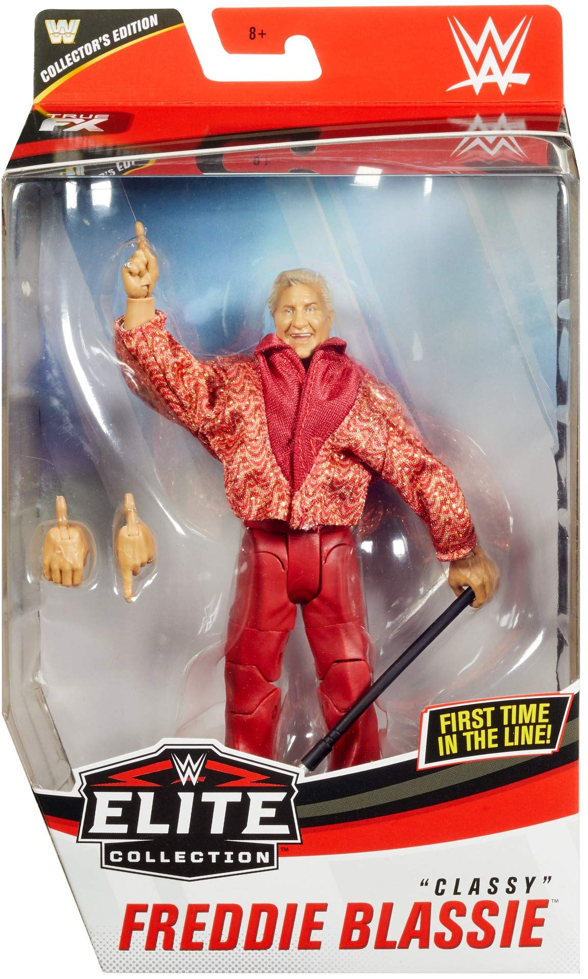 WWE MATTEL Elite Collection Classy Freddie Blassie Deluxe Action Figure with Realistic Facial Detailing, Iconic Ring Gear & Accessories