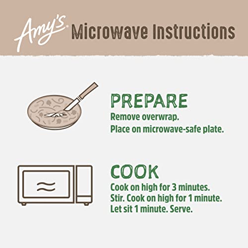Amy's Frozen Meals, Macaroni and Cheese Frozen Pasta Tray, Made With Organic Pasta and White Cheddar Cheese, Microwave Meals, 9 Oz