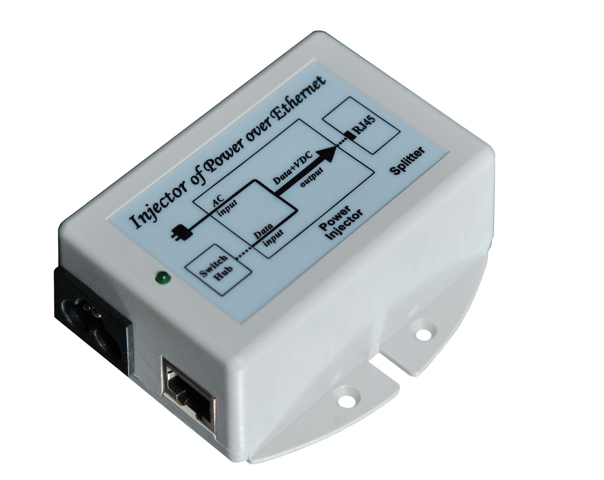 Tycon Systems TP-POE-24G 24W Gigabit POE Power Inserter - US Power Cord, 24V