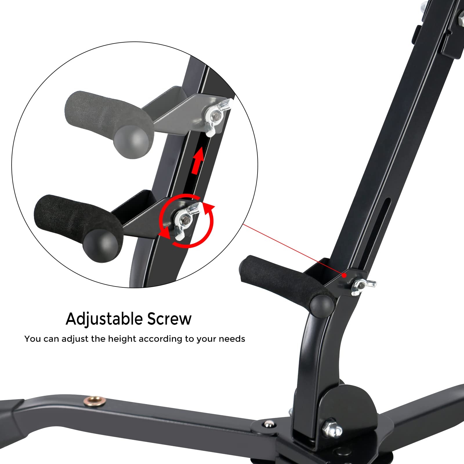 EASTROCK Alto&Tenor Saxophone Stand Folding Saxophone Stand Saxophone Holder Rack with 2 Detachable Flute/Clarinet Holders Carrying Bag
