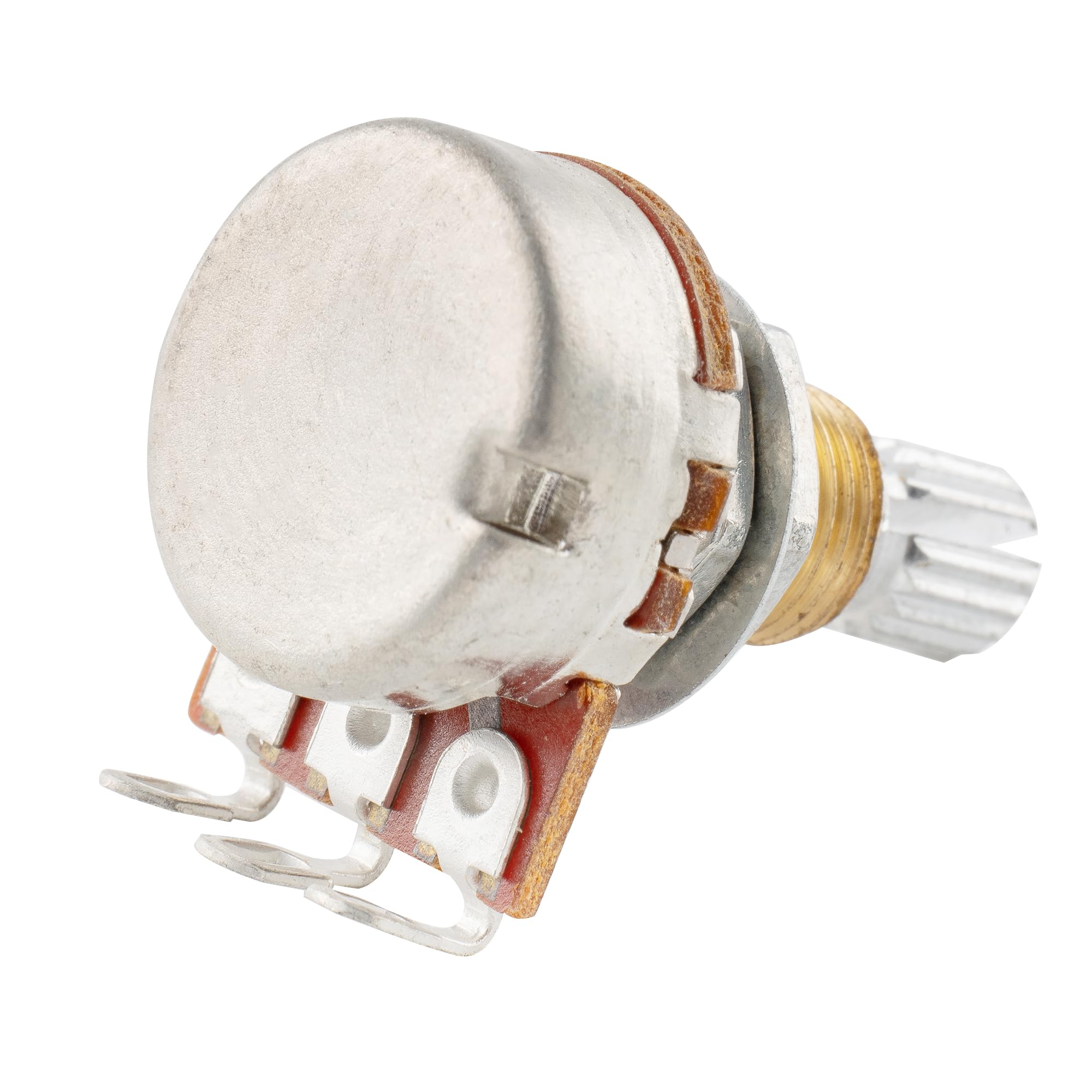 Musiclily Pro Brass Thread Mini Metric Size B25K Guitar Pots Linear Taper Potentiometers for Electric Guitar or Bass(Set of 2)