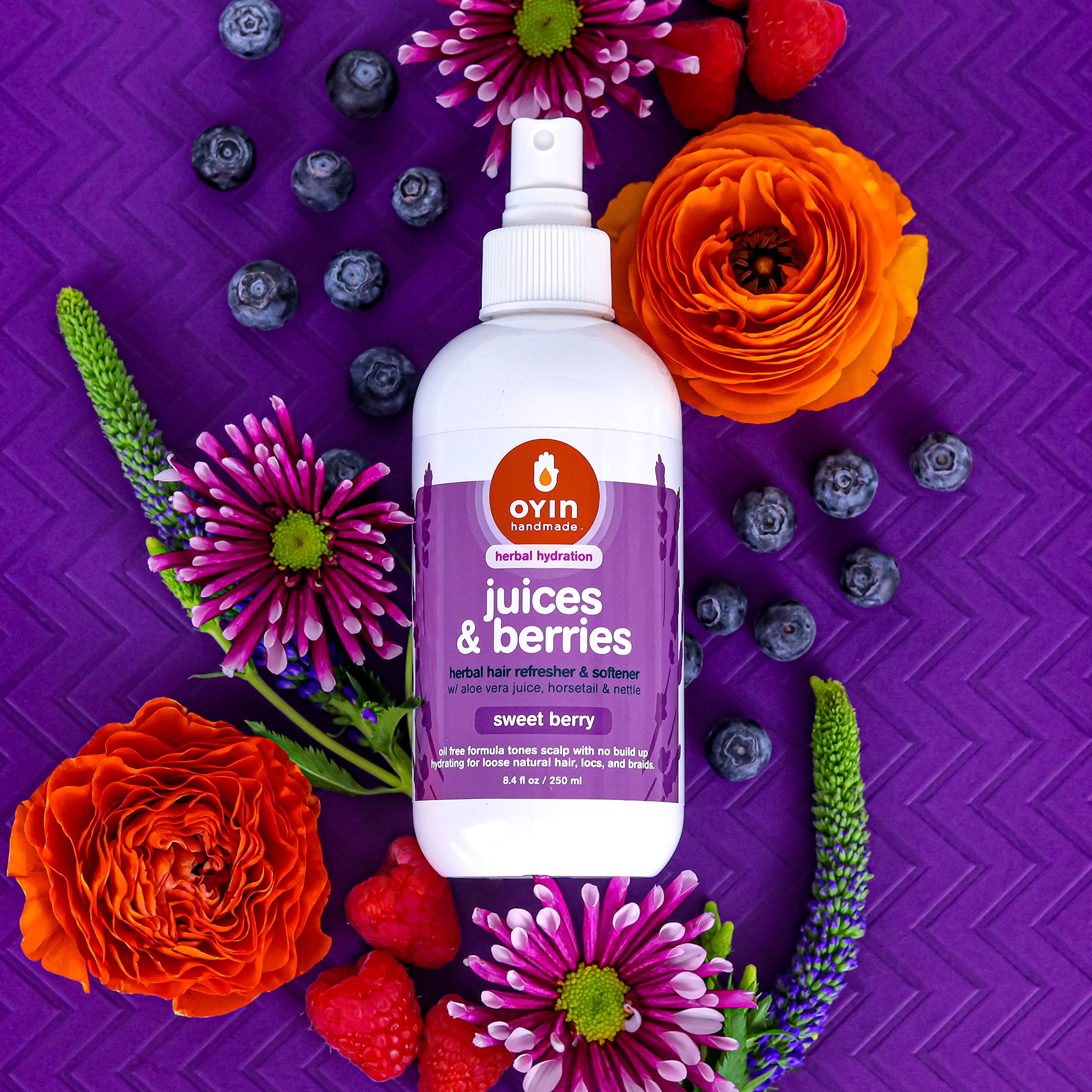 Oyin Handmade Juices & Berries Herbal Leave-In Hair Tonic, 250ml