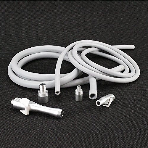 Melleco Dental Saliva Ejector Suction Valves SE/HVE Tip Adaptor + 2 Tubing Hose TuBES