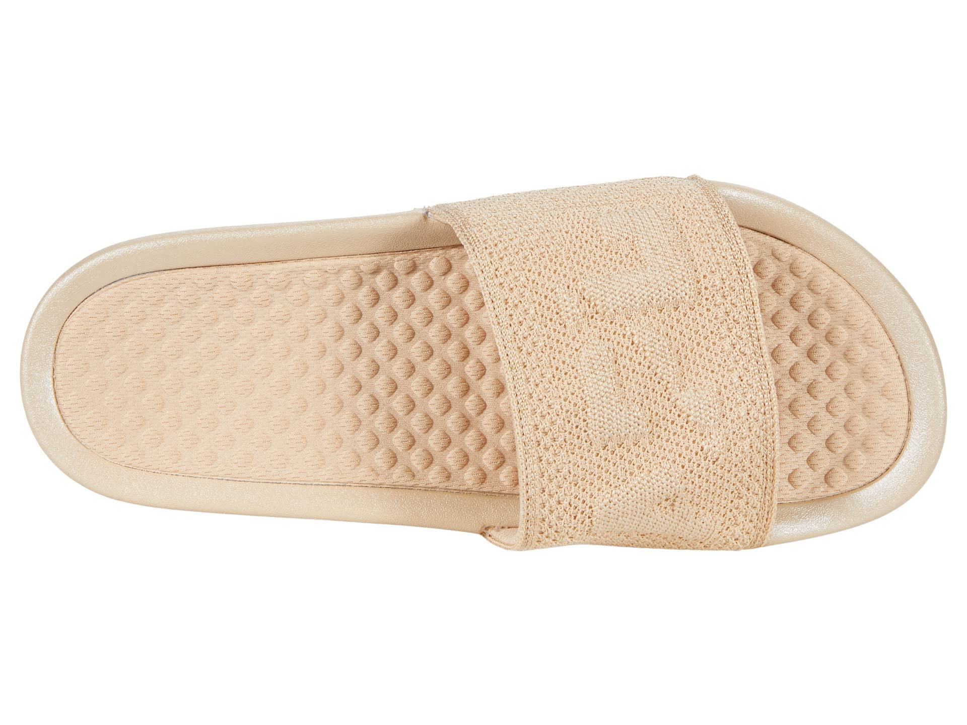 Athletic Propulsion Labs (APL) Big Logo Techloom Slide Metallic Champagne 11 B (M)