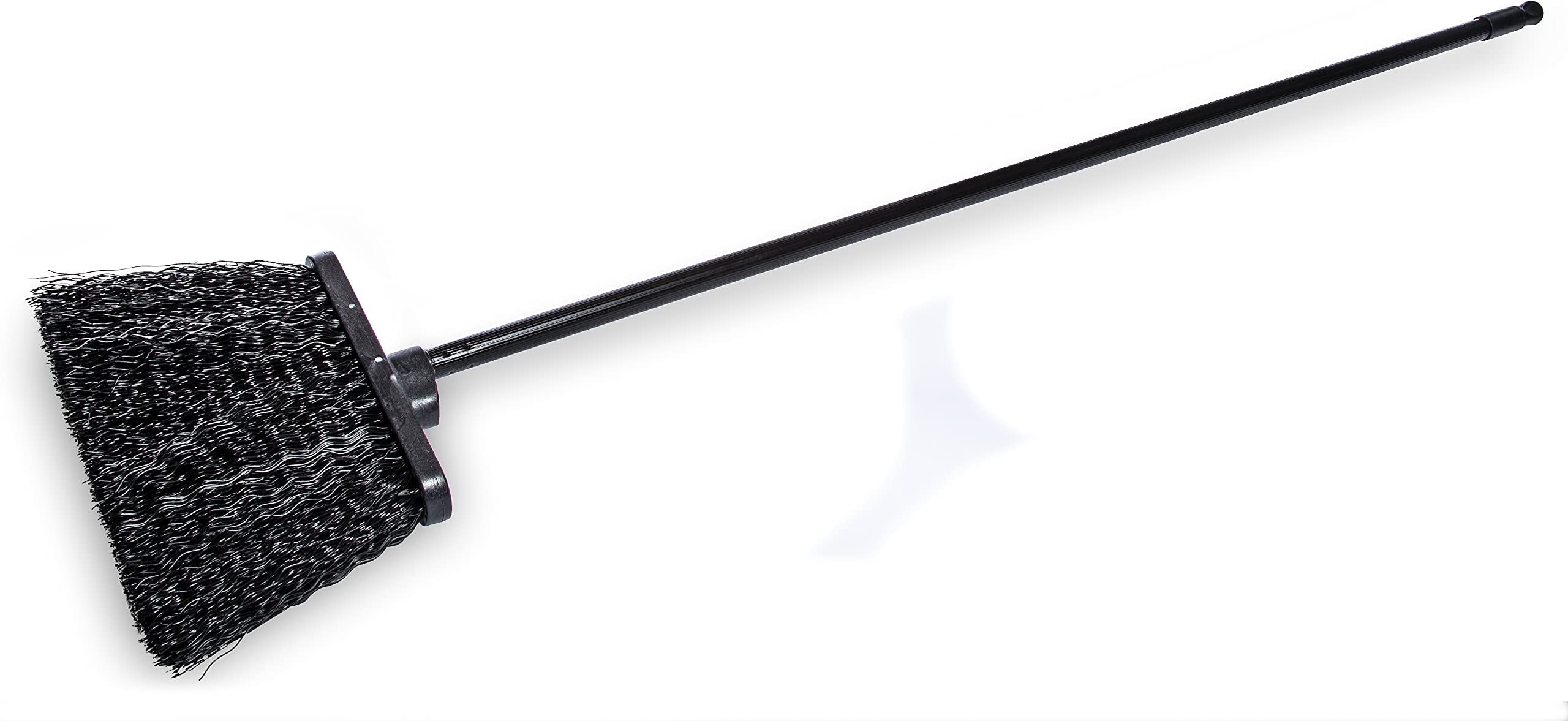 SPARTA 3688403 Flo-Pac Duo Sweep Synthetic Unflagged Warehouse Broom with Metal Handle, 7" Trim x 13" Width Bristle, 48" Overall Length, Black