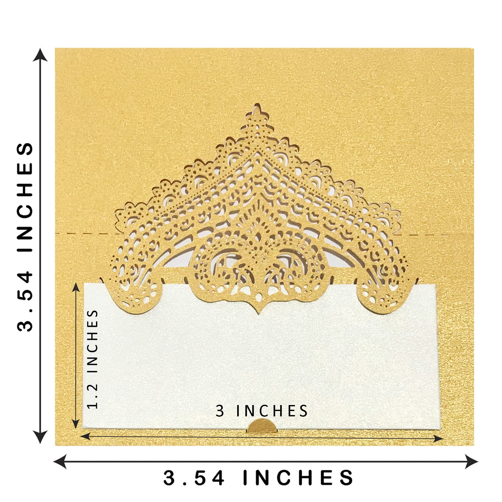 QI XIN 100Pcs Place Cards for Table Setting Decor Name Cards Tend Cards for Wedding Banquets Dinner Parties Bridal Shower