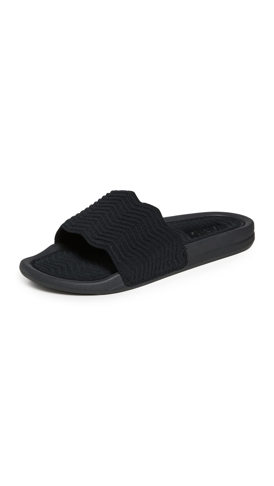 APL: Athletic Propulsion Labs Men's TechLoom Zigzag Slides, Black, 7 Medium US