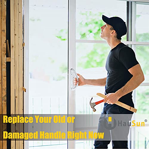 Sliding Patio Door Handle Set with Key Cylinder and Mortise Lock, Full Replacement Handle Lock Set Fits Door Thickness from 1-1/2" to 1-3/4",3-15/16” Screw Hole Spacing, Reversible Design(Non-Handed)