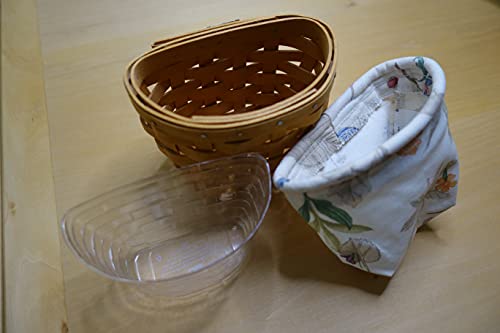 Longaberger Baskets Oregano Booking Basket Classic Stain Hangs on Wall