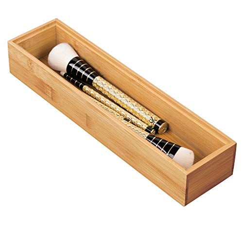 iDesign 41850 InterDesign Stackable Box-Bamboo, 3β x 12β x 2β Formbu Drawer Organizer - 3" x 12" x 2", 3" x 12"