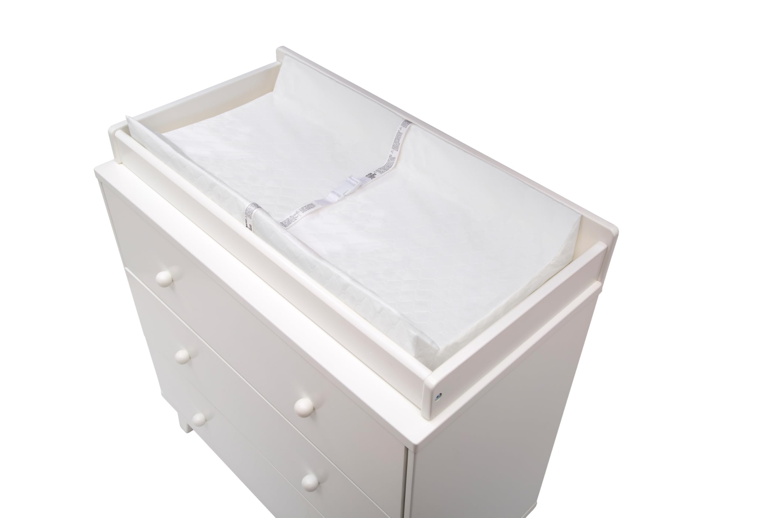 Delta Children Perry 3 Drawer Dresser with Changing Top, Moonstruck Grey