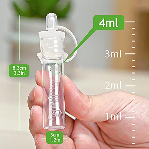 haakaa Colostrum Collector with Storage Case Set, Included 1 pc Reusable Cotton Wipe and Storage Box (0.1oz/4ml, 6 pcs)