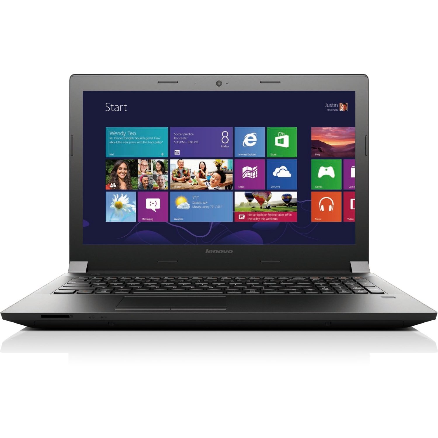 Lenovo B50-45 59441913 15.6-Inch Laptop (Black) AMD E1-6010, 4GB Memory, 320GB Hard Drive, Windows 7 Professional