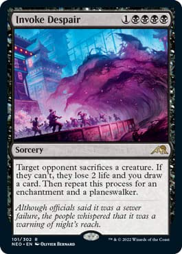 Magic: the Gathering - Invoke Despair (101) - Kamigawa: Neon Dynasty
