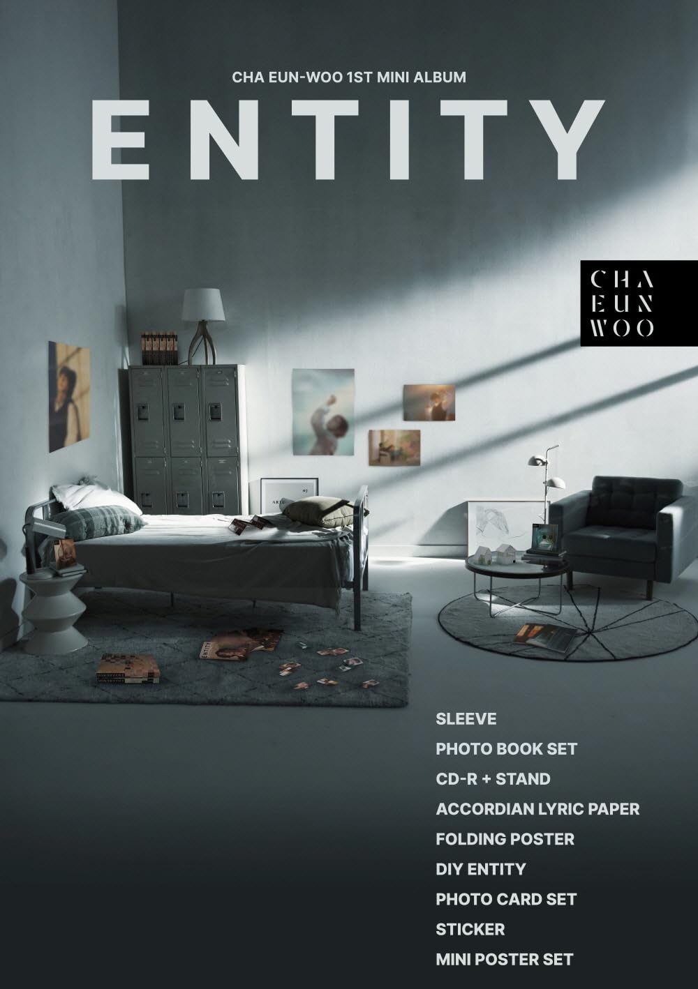 Dreamus CHA EUN WOO ASTRO - 1st Mini Album ENTITY (Random ver.), L200002878