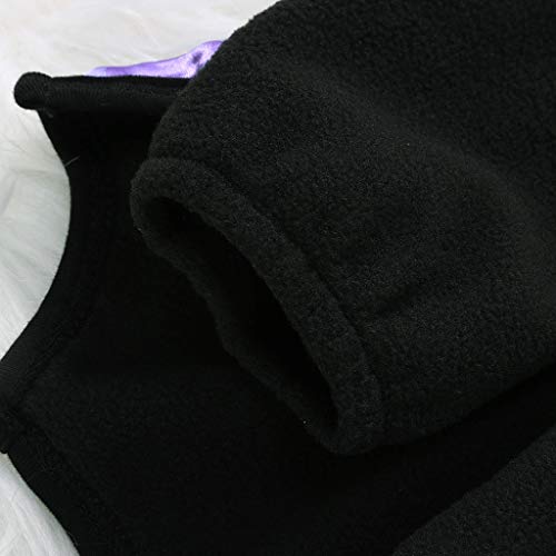 Newborn Baby Bat Sleeping Bag Boys Girls Halloween Cotton Black Wrap Hooded Swaddle Blanket for 0-12 Months (A, 0-6 Months)