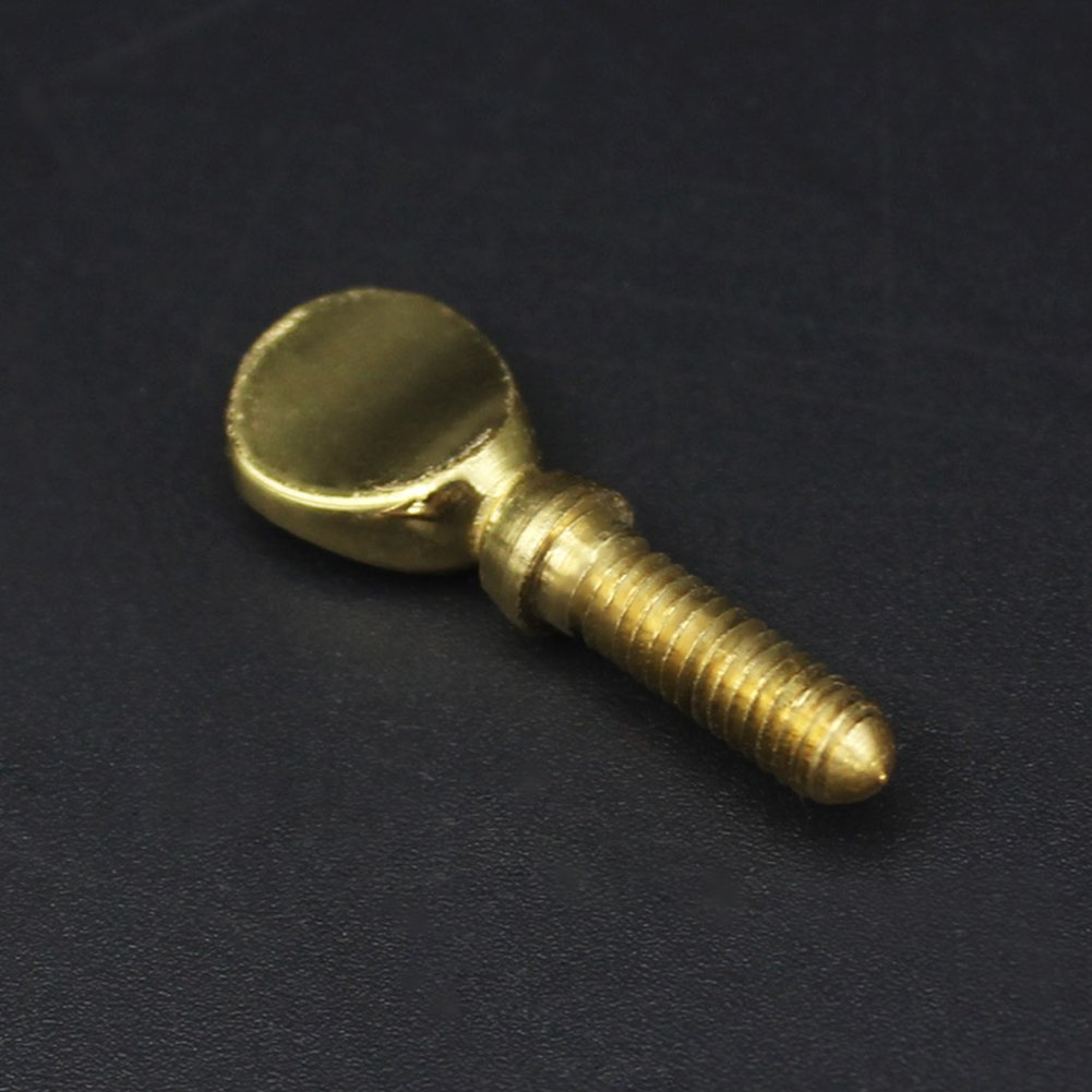 Durable Copper Sax Neck Tightening Screw Saxophone Replacement Parts Copper Attachment Neck Receiver Tightening Attach Screw For Sax Golden Instrument Accessory Saxophone Neck Screw Saxophone Scre