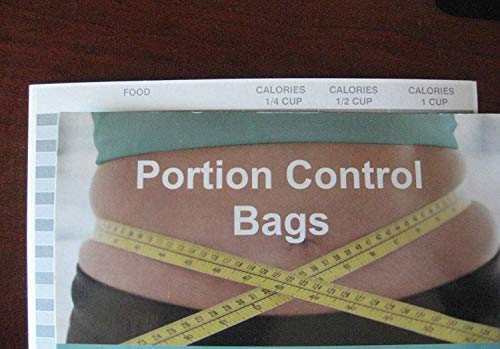 Portion Control Zip Lock Plastic Bags CALORIE CHART for 100 Calorie Packs of Snack Nuts BPA FREE (80)
