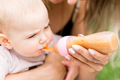 Haakaa Silicone Baby Food Feeding Spoon (Peach)