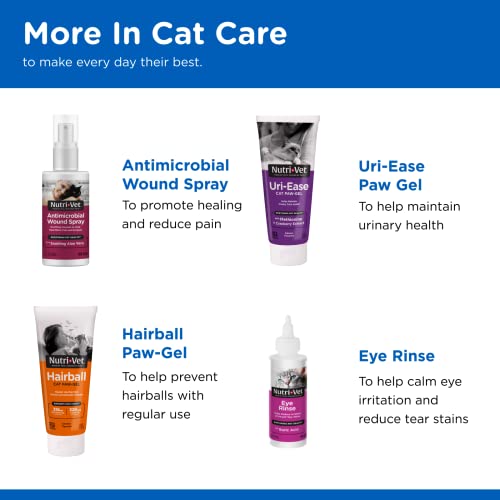 Nutri-Vet Multi-Vite Multivitamin Paw Gel for Cats - Daily Vitamin and Mineral Support - Salmon Flavor - 3 oz