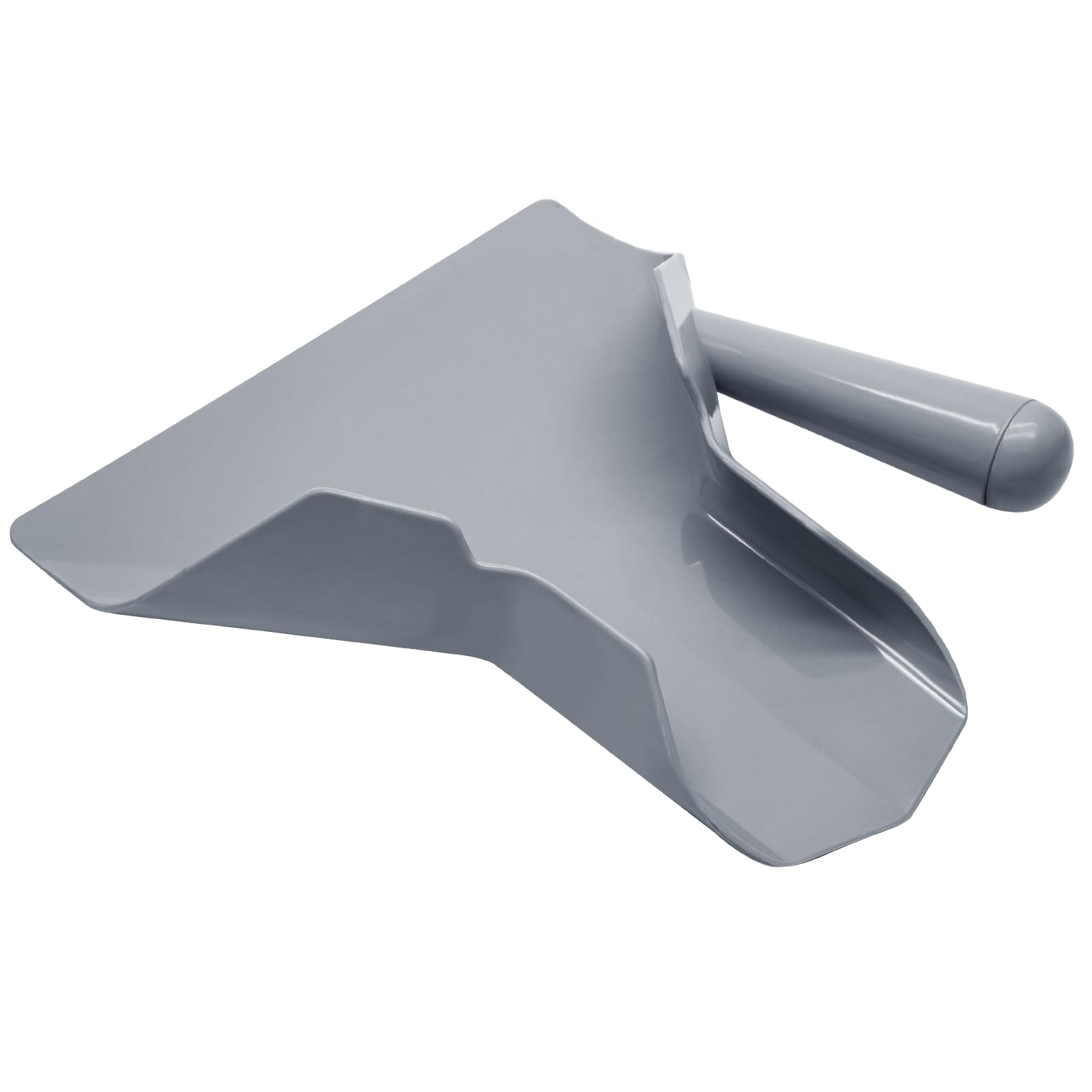 Bonsicoky Polycarbonate French Fry Popcorn Scoop, Quick Fill Tool for Food Bags & Boxes, Multipurpose Utility Scooper for Bagger French Fries, Snacks, Desserts, Ice, Dry Goods(Right Handle)