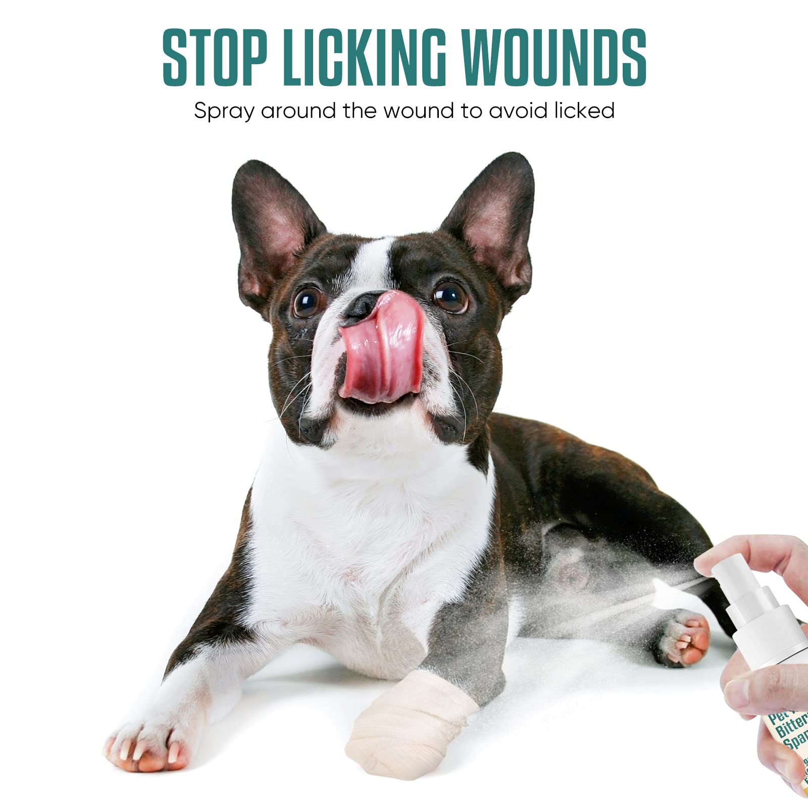 Bitter Spray for Dogs to Stop Chewing, Cat Deterrent Spray, Training Corrector for Puppies,Dogs and Cats, Natural Based and Safe for Pets