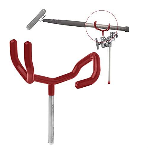 mic Stand Metal Microphone Support Holder Audio Easy Hood Stand Fixer for Rode Sure Mic, Microphone Stand (Color : Red)