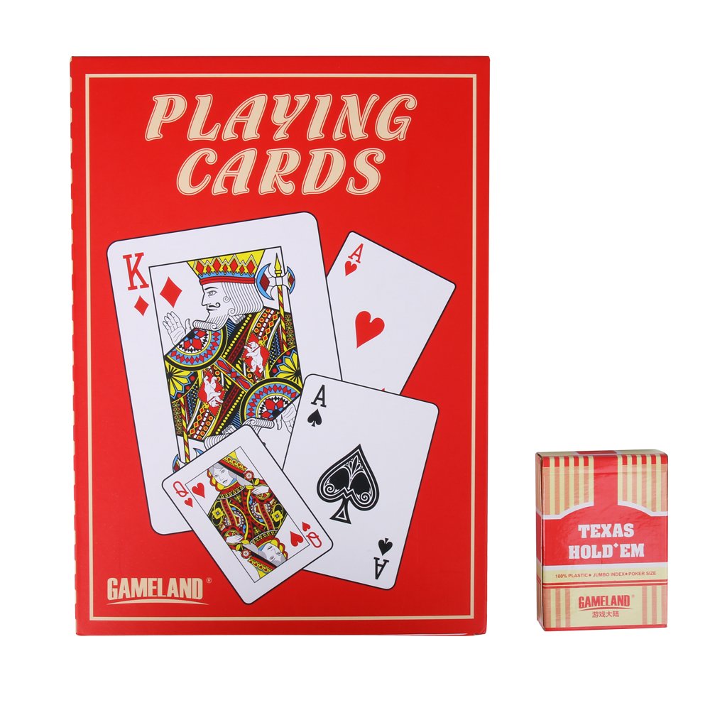 GAMELAND Super Jumbo Playing Cards (Humongous 8-1/4" x 11-3/4" Cards)