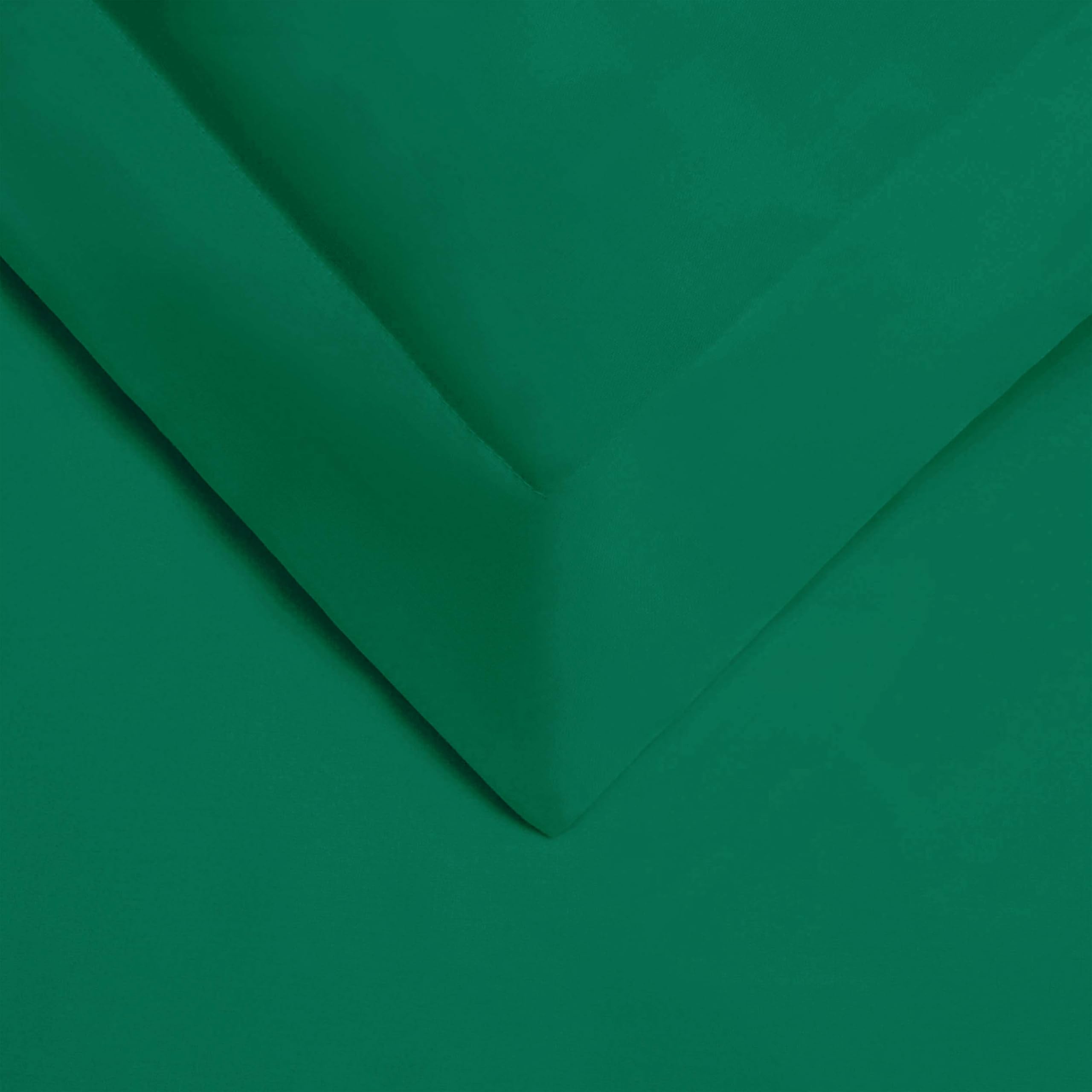 Superior Egyptian Cotton 530 Thread Count Duvet Cover Set, Soft Bedding Covers, 1 Duvet Cover with Button Closure, 2 Pillow Shams, Luxury, Plush, Hotel, Home Collection, Full/Queen Size, Green