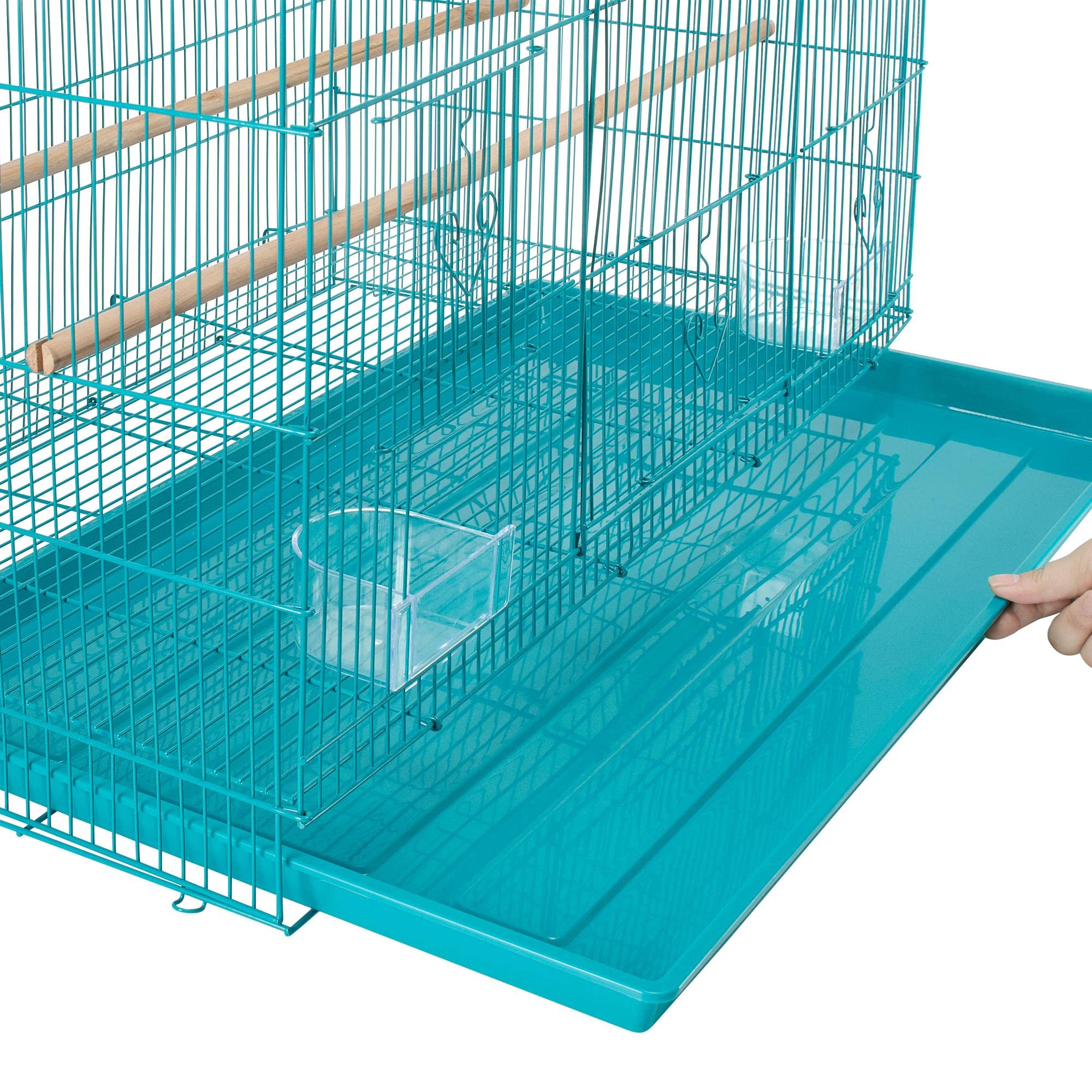 Yaheetech Flight Bird Cage Metal Extra Space Parakeet Cage for Medium Small Birds Cockatiels Conures Budgies Lovebirds