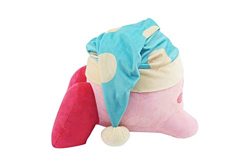 Kirby Sleep 12" Mega Plush - Cute Plushies, Big Plush & Soft Pillow Kirby Gifts for Kids & Adults! Kirby Plushes Available Include Whip Kirby, Kirby Sleep, Fighter Kirby, and Link Kirby Sword.