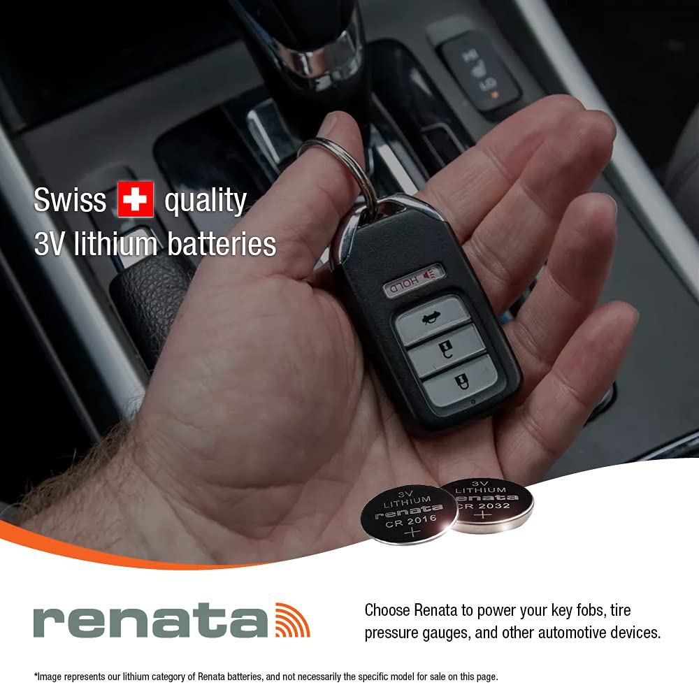 Renata CR2430 Batteries - 3V Lithium Coin Cell 2430 Battery (4 Count)