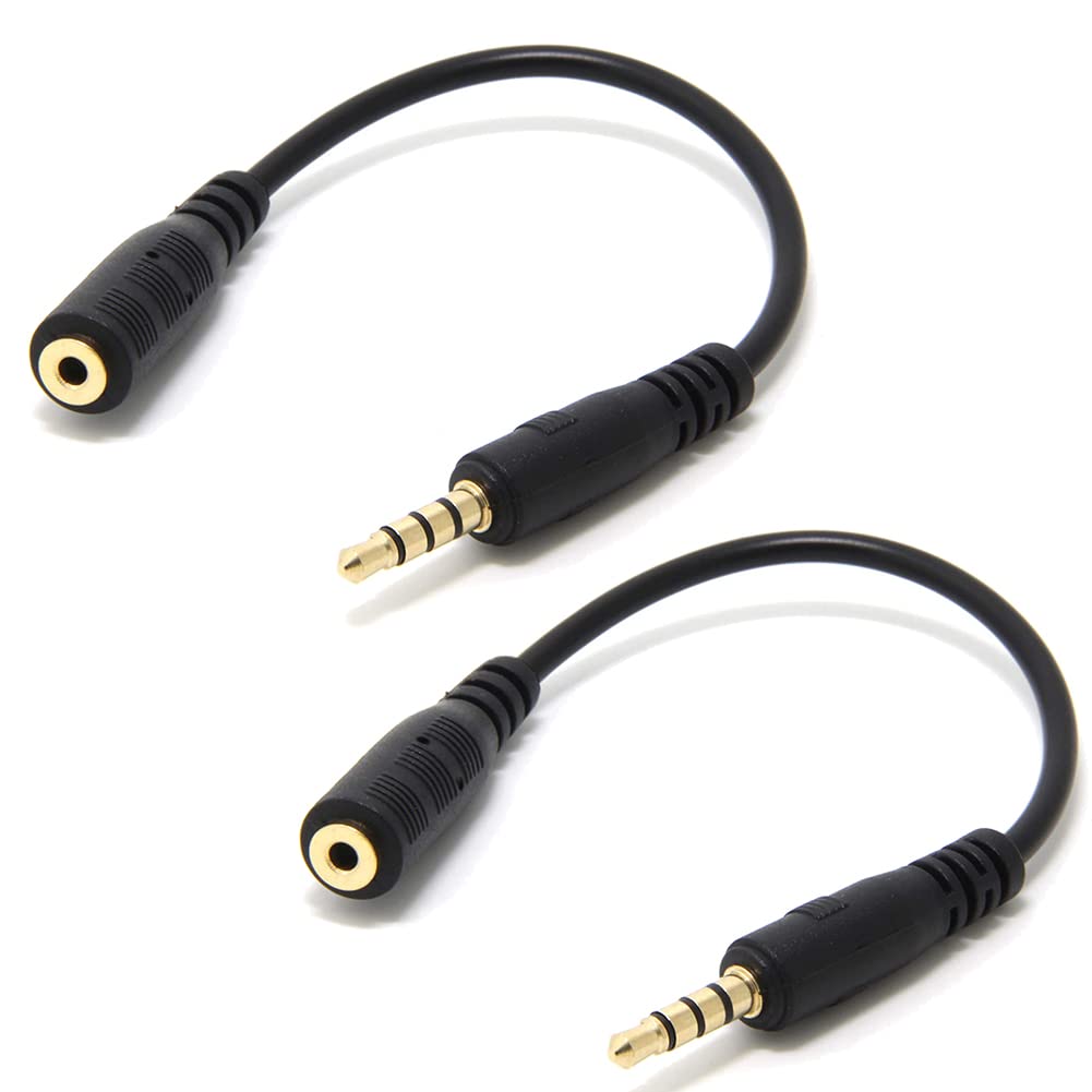 Ancable 2-Pack Replacement Stereo Headset Controller Adapter Cable Cord for Xbox One, Turtle Beach Headset & Other 2.5mm Gaming Headset