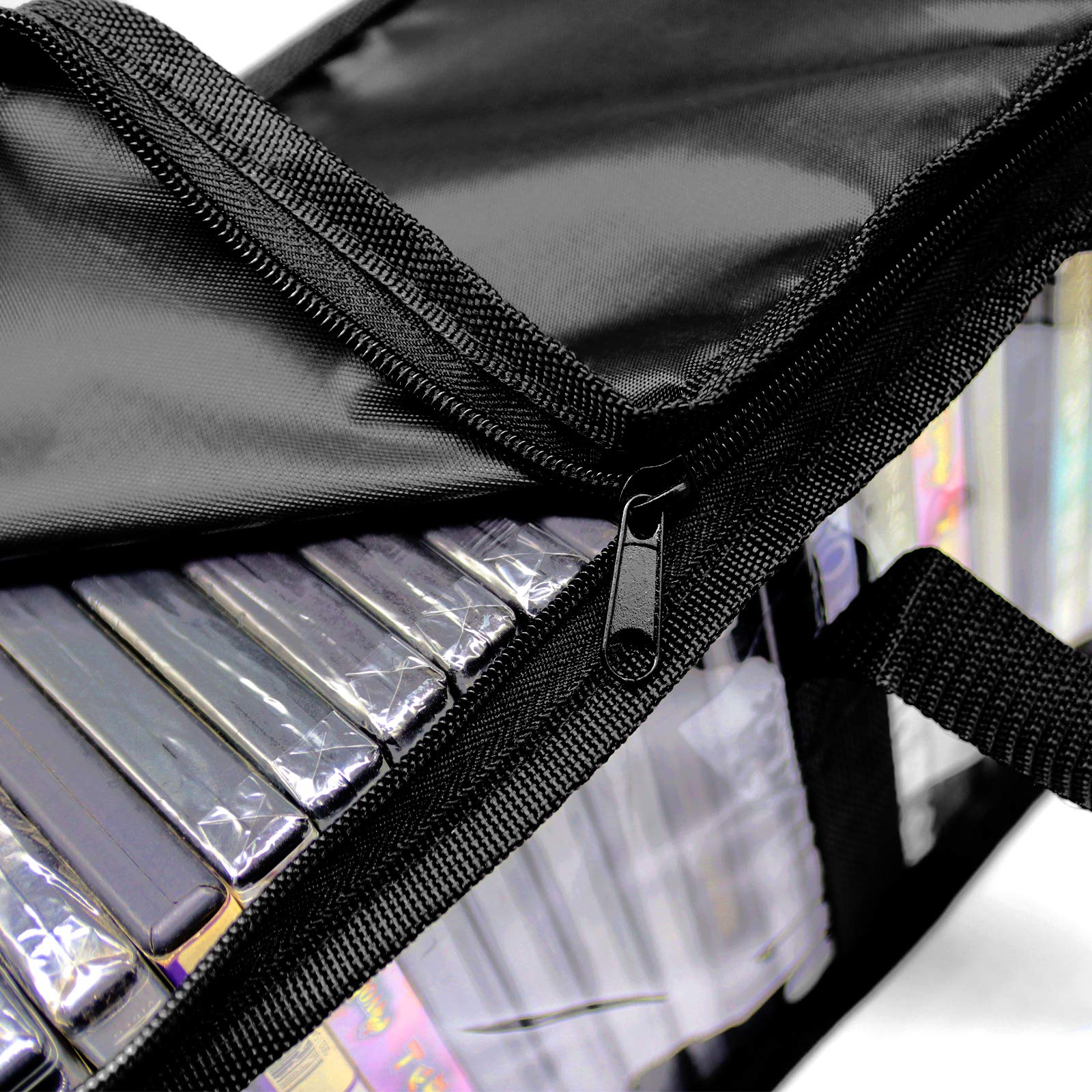 ARTWIND DVD Storage Bags Black,Holds 40 DVDs/BluRay/Movies/Media/PS4 Video Games,Zippered (Black-1 Pack)