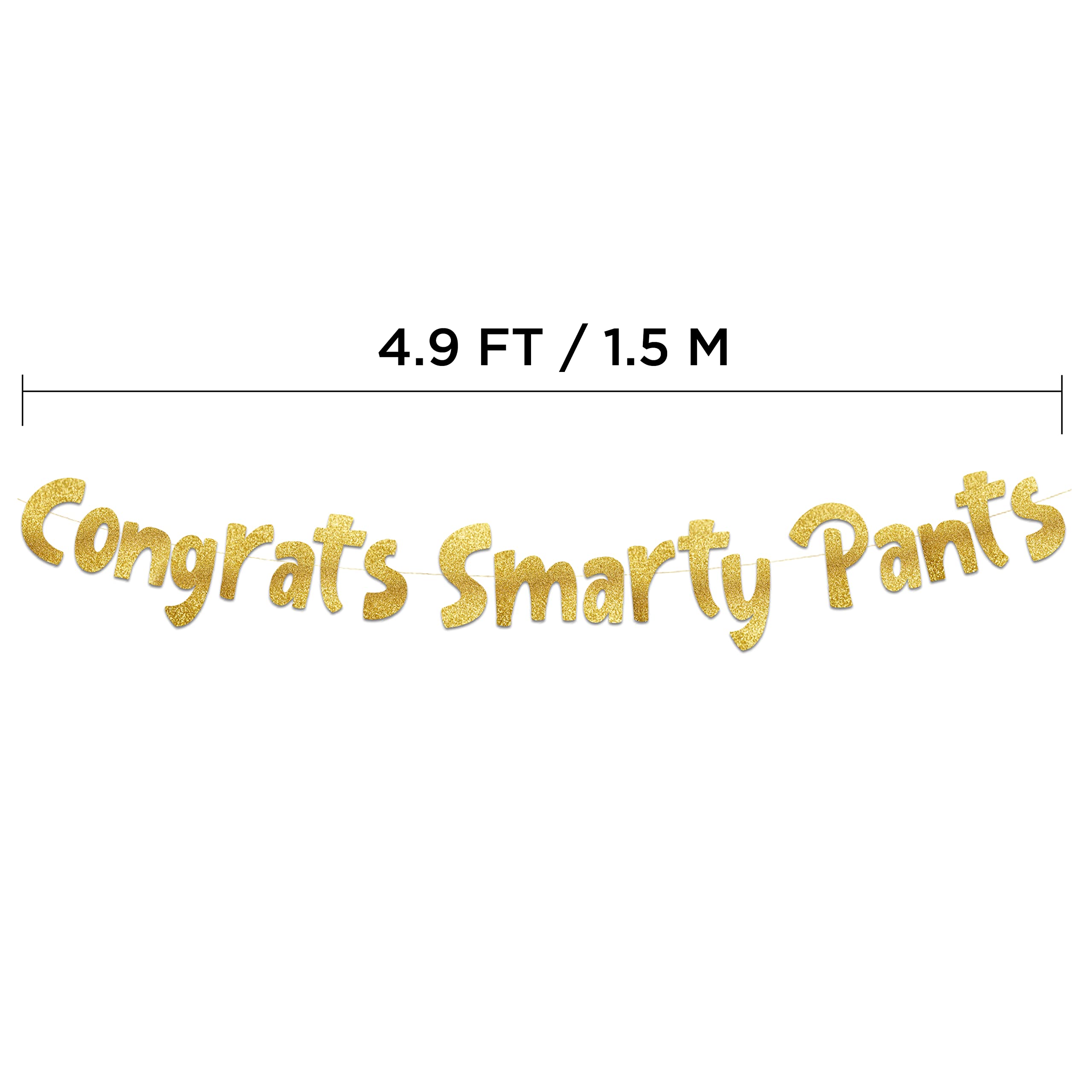 Graduation Party Gold Glitter Banner β Promotion Party Decorations β Congratulations Party Favors and Supplies