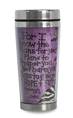 Shades of Color Travel Mug, For I Know The Plans, 7 x 7 inches (TM105)