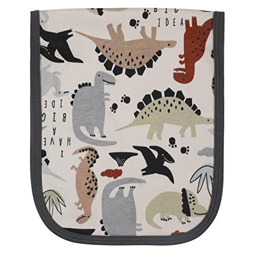 Gerber Baby 4-Pack Terry Burp Cloths, Dino, One Size