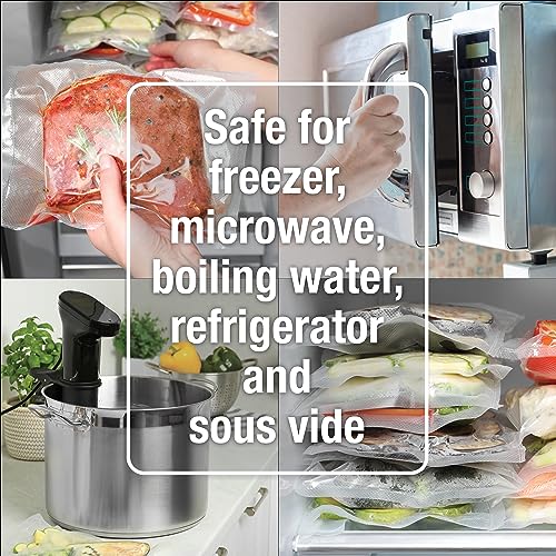 Cuisinart Universal BIODEGRADEABLE Vacuum Food Saver Sealer Bags (VSB-BD82C), 2-Pack, 8" inch x 10β ft. Rolls, BPA Free, Microwave & Freezer Safe, Keep Food Fresh Longer