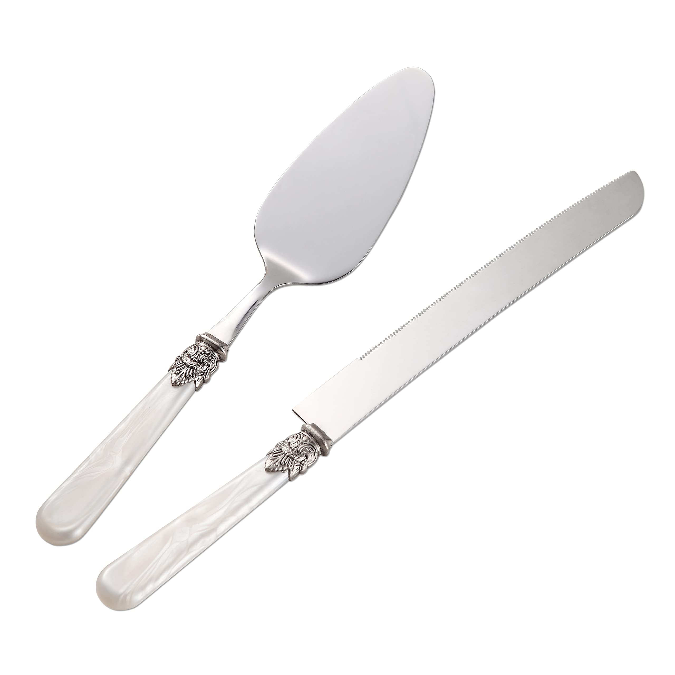 CATHYLIN 4-Piece Cheese Knives Set With Gift Box Stainless Steel Knife With Pearl Handle,Suitable For Parties And Festivalsfor Charcuterie Boards Accessories