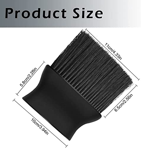 Grafken Car Long Hair Wide Handle Brushes Auto Interior Detail Cleaning Dust Removal Brush for Car Interior, Air Vents, Dashboard, Emblems, Scratch Free, black