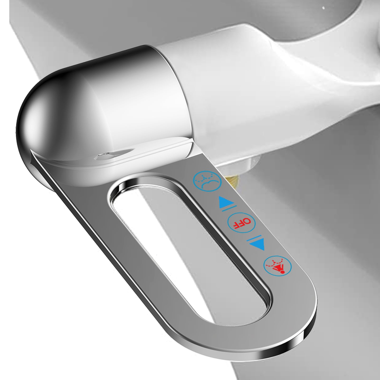 jeriussg Bidet Attachment for Toilet,Ultra-Slim,Dual Nozzle, Non-Electric Bidet Attachment for Toilet Seat with Stainless Steel Regulator,Adjustable Water Pressure, Rear and Feminine Wash