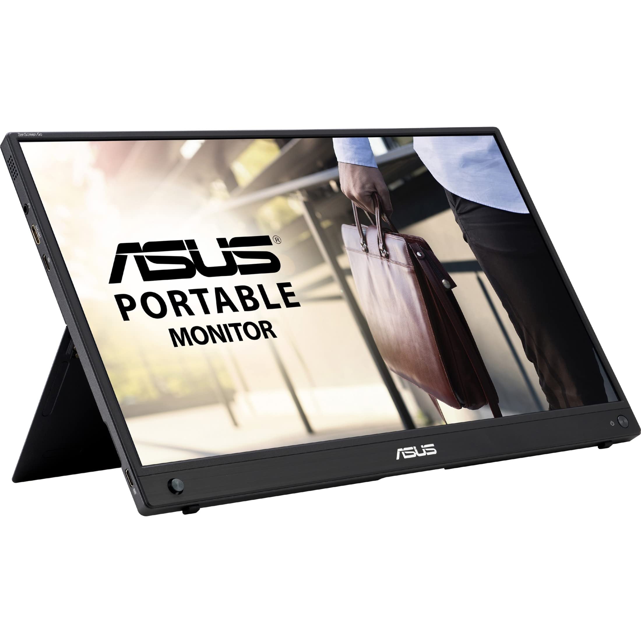 ASUS ZenScreen Go 15.6” 1080P Wireless Portable Monitor (MB16AWP) - Full HD, IPS, Built-in Battery(Renewed)
