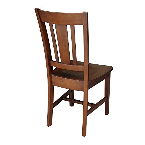 International Concepts San Remo Splat Back Chair, Espresso