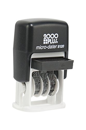 Micro Dater 200 Plus Self Inking Office Rubber Stamp - Black Ink S120
