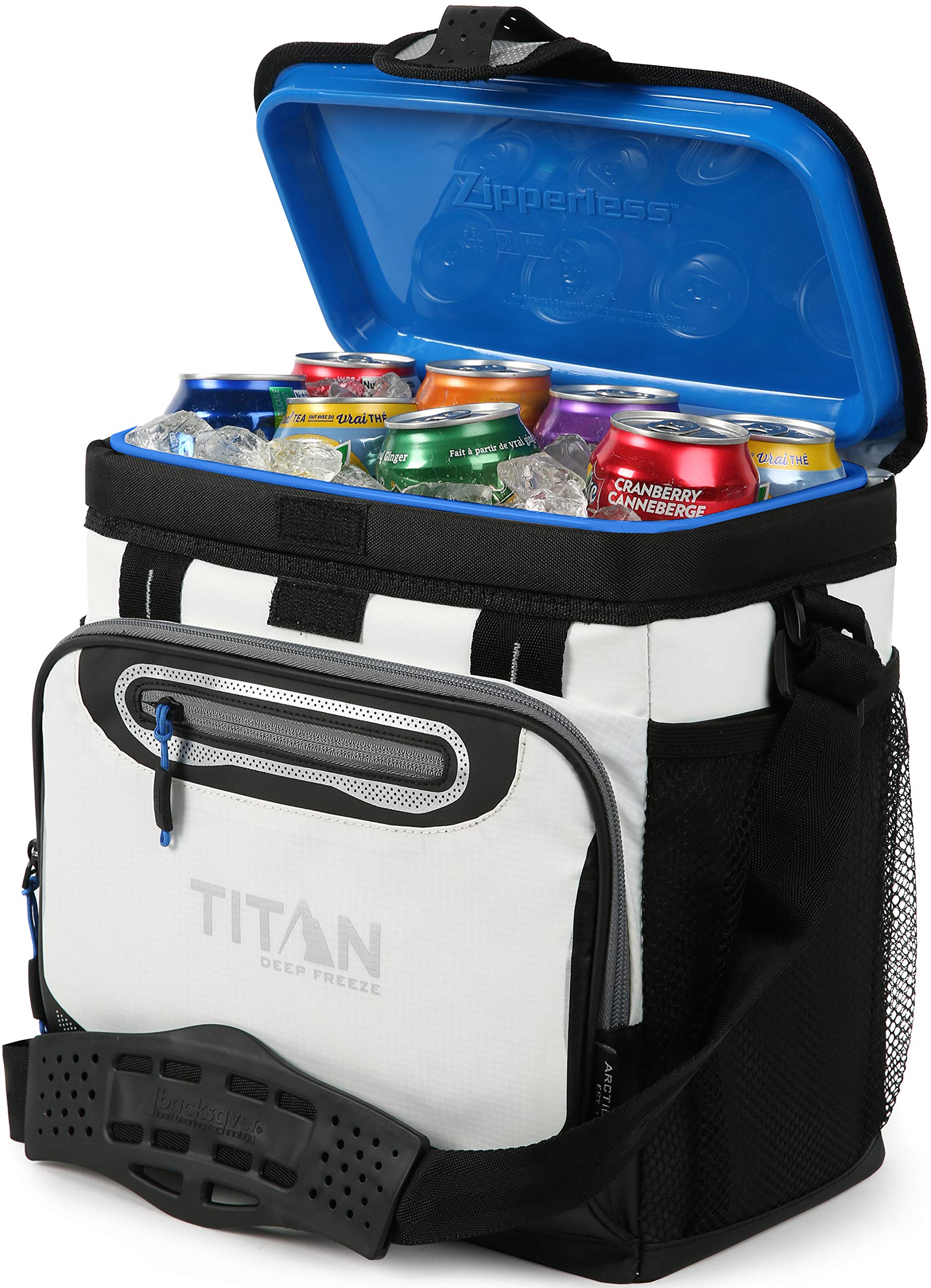 Arctic Zone Titan Deep Freeze 16 Can Zipperless Cooler, White