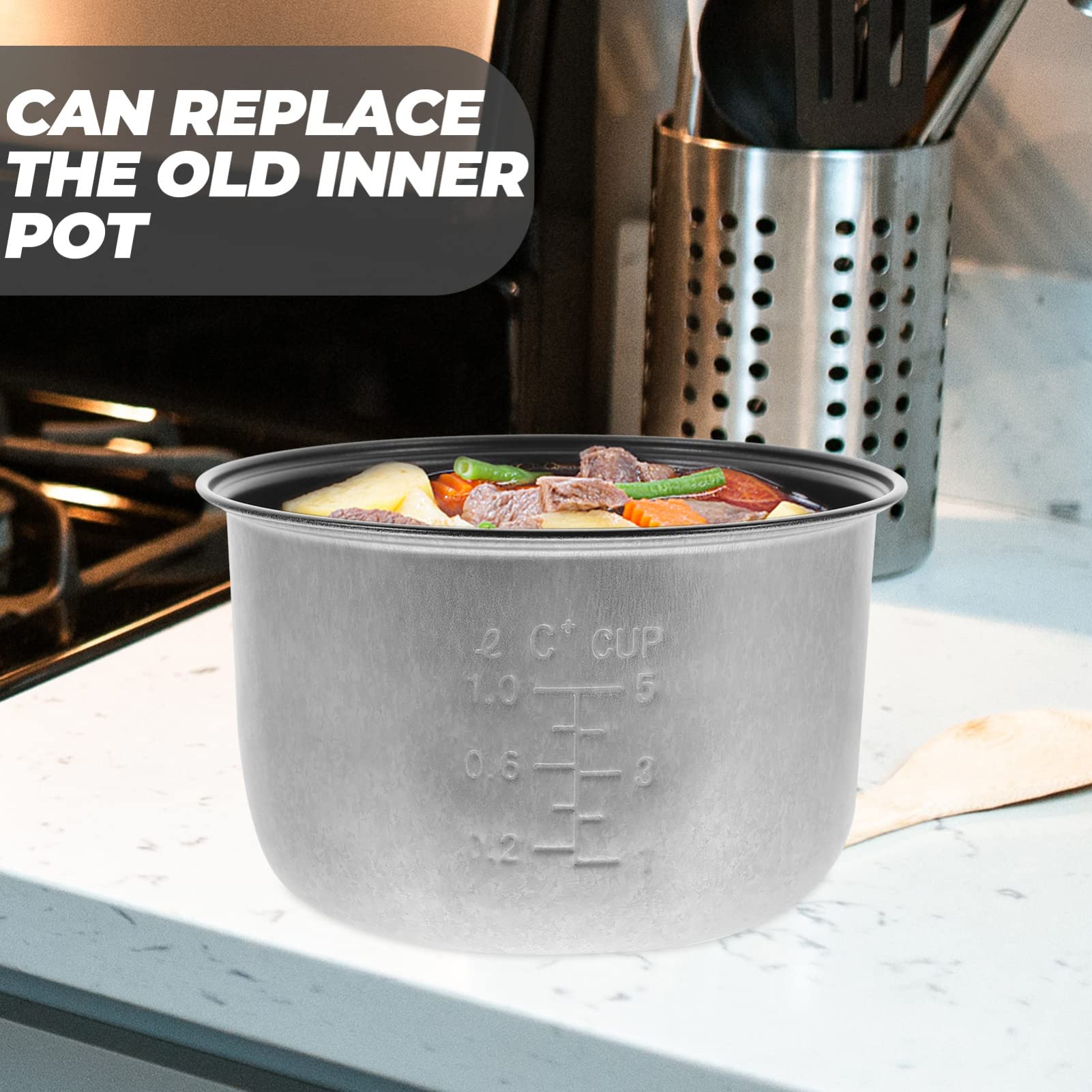 HANABASS Rice Cooker Inner Cooking Pot Daily Use Rice Cooker Liner Reusable Rice Cooker Inner Pot