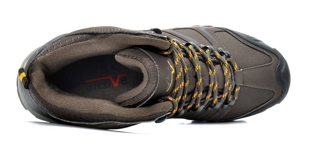 arctiv8 160448-M Men's Insulated Waterproof Construction Rubber Sole Hiking Boots Brown-Black-Tan Size 8.5