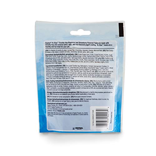 Kaytee Yo Dips Timothy Hay for Small Animal - Blueberry Strawberry 2.5 oz