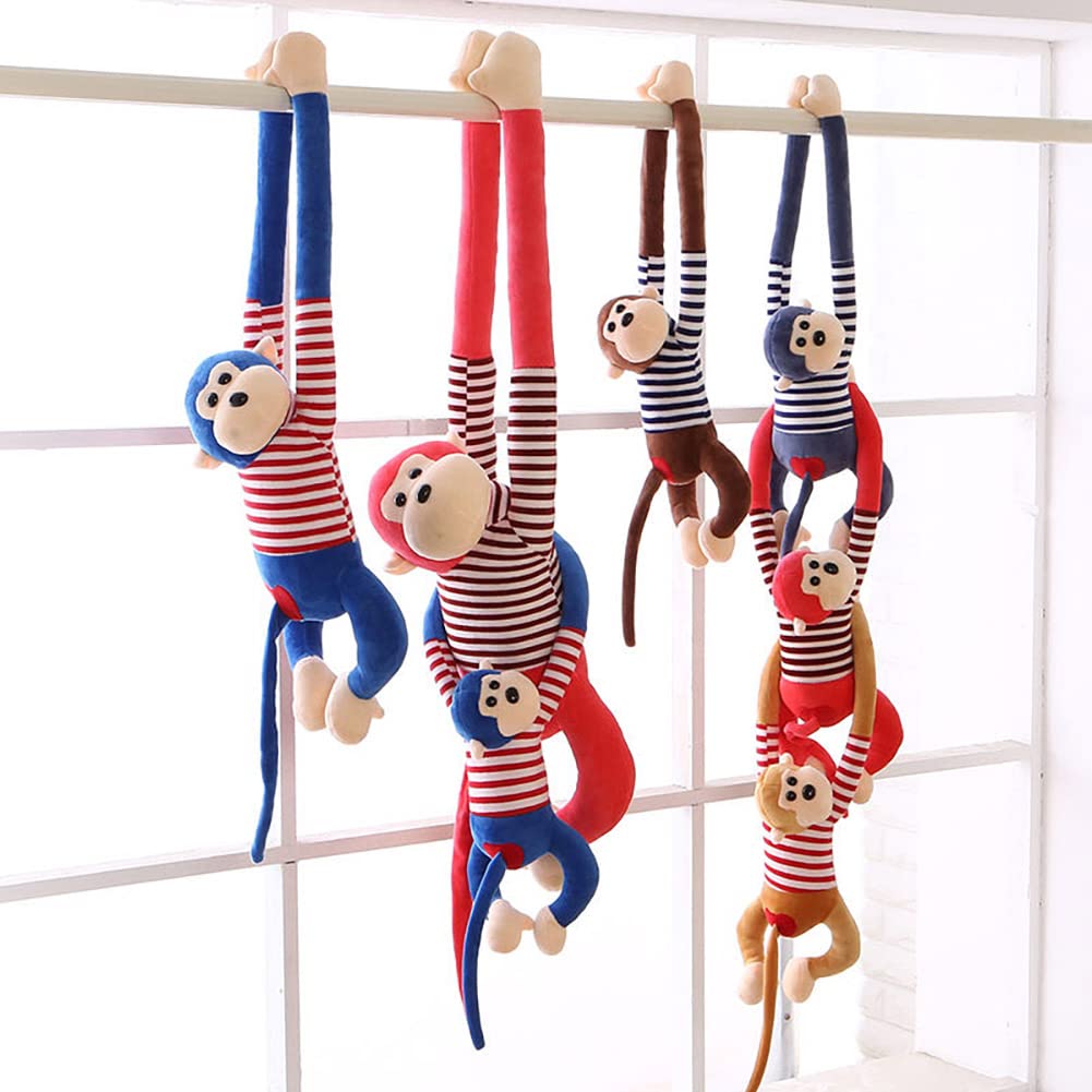 HWD Cute Long-Armed Plush Monkey Doll, 25.6'' Soft Stuffed Animals Toy Gifts for Kids, Toddler, Birthday (Brown)