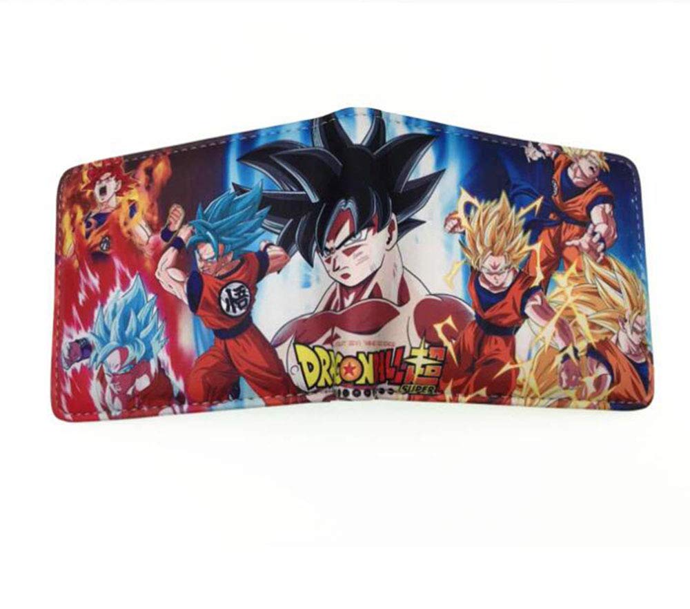 Jintoong Anime Wallet Young Men and Women Students Short Wallets Japanese Cartoon Comics Purse (Color H)